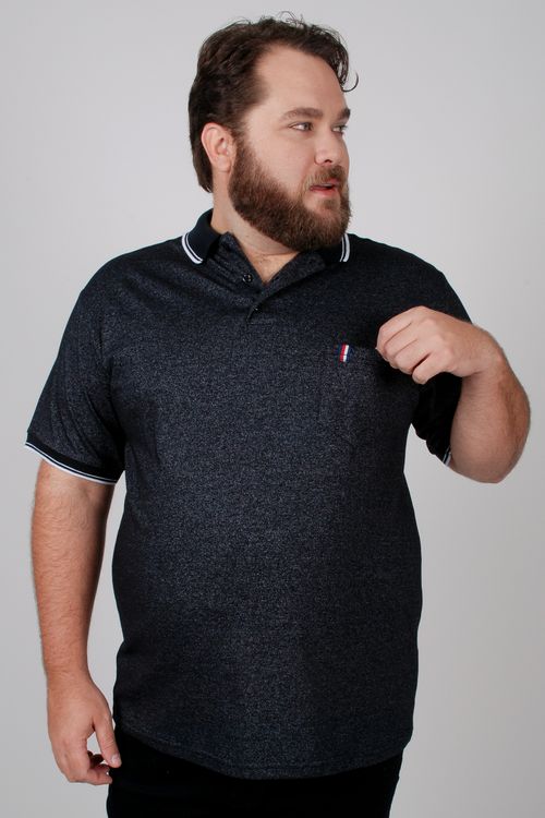 Camisa Polo Plus Size Masculina - Oferta de Polo Preta e Mais - Kauê ...